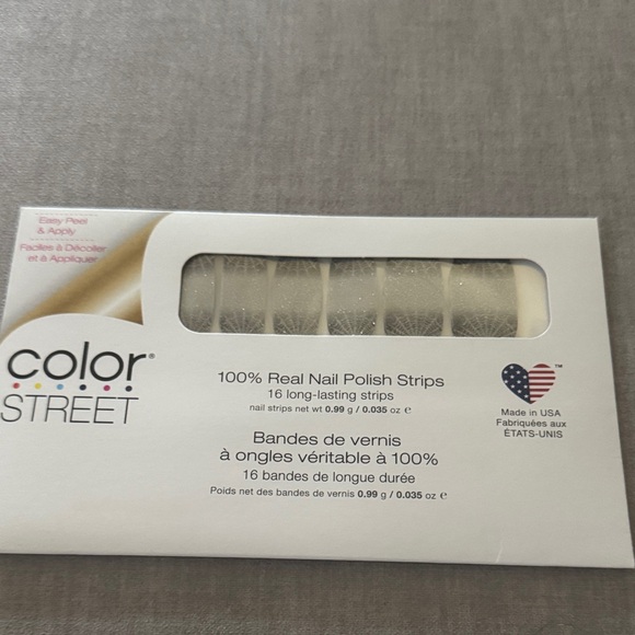 Color Street | Makeup | Color Street Shimmering Silver Nail Strips ...